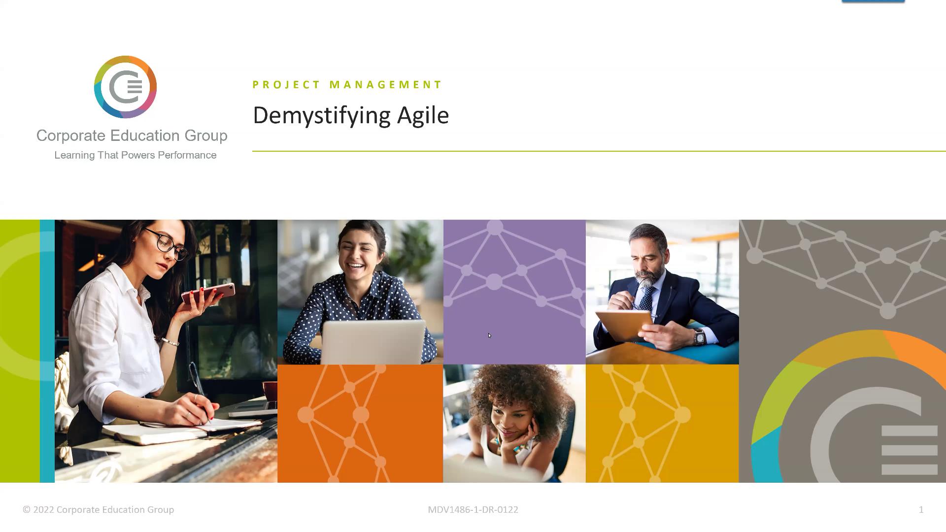 Demystifying Agile - Webinars - CEG Demystifying Agile - Webinars - CEG