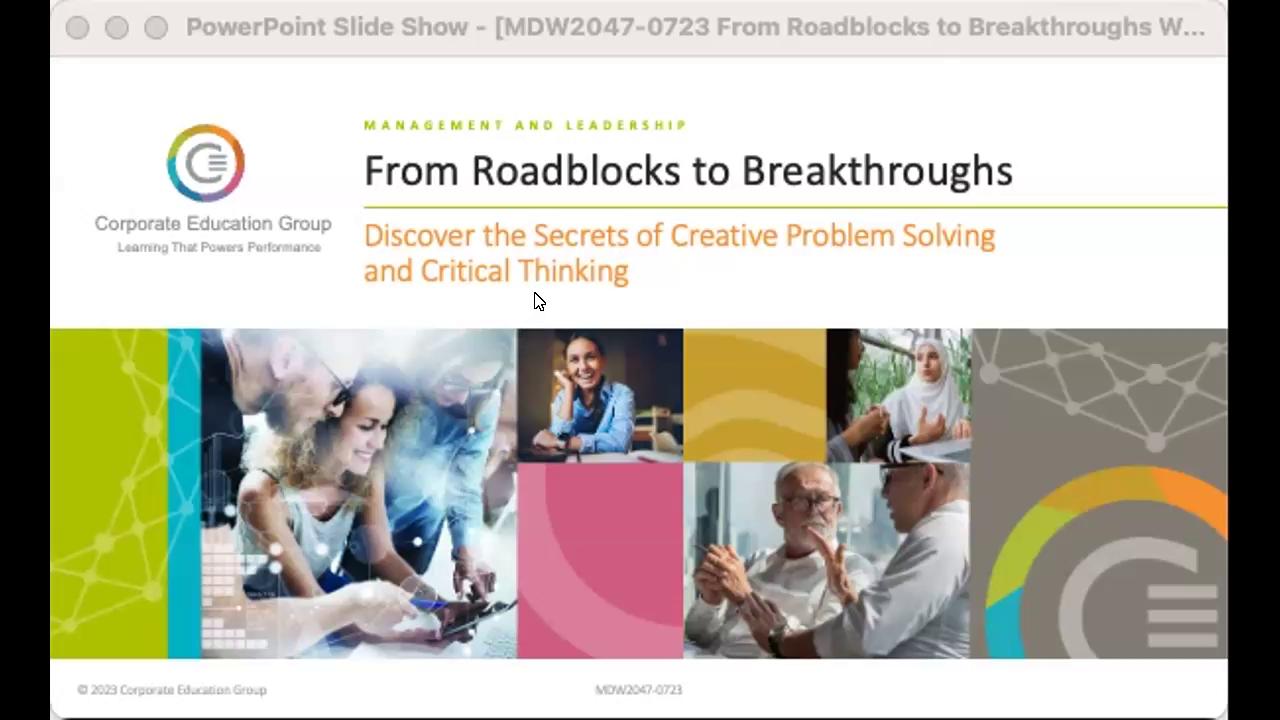 From Roadblocks to Breakthroughs: Discover the Secrets of Creative ...